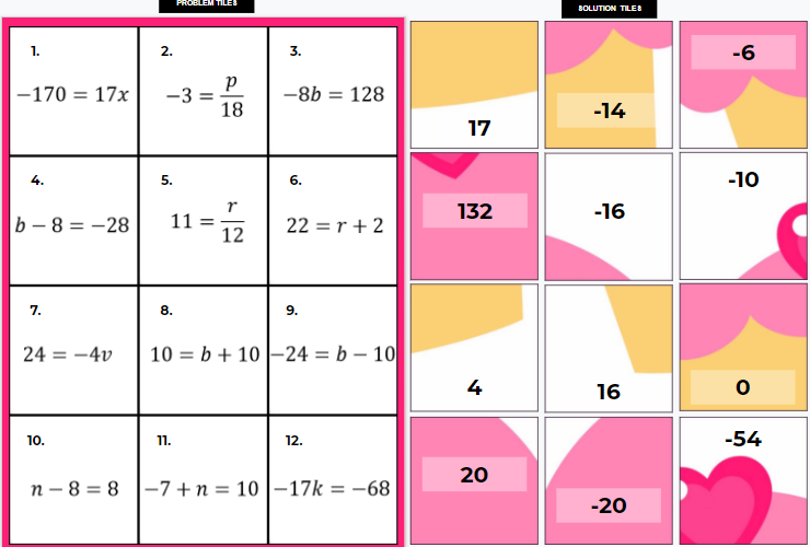 Now Loading…..Digital Mystery Pictures! – Fun With Algebra
